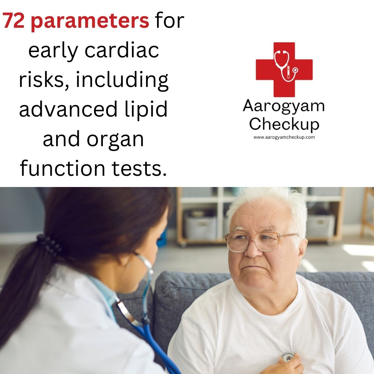 Comprehensive Heart Screening Package : 72-Parameters - Aarogyam Checkup